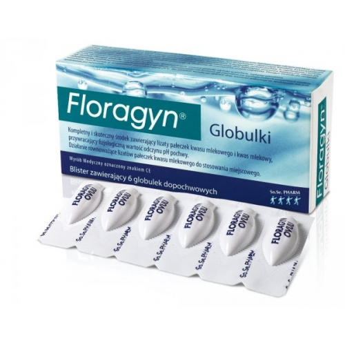 Floragyn globulki dopochwowe 6 sztuk: ulotka, cena i opinie - Apteka ...
