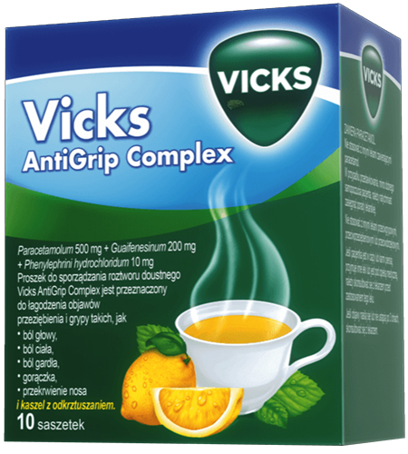 Vicks AntiGrip Complex Cytrynowy 10 saszetek: ulotka, cena i opinie ...