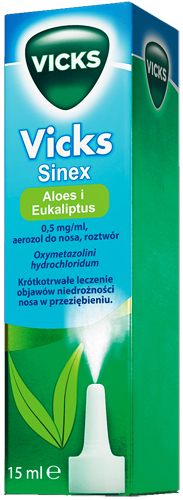 Vicks Sinex aloes i eukaliptus aerozol do nosa 15 ml: ulotka, cena i ...