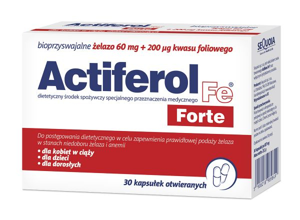 Actiferol Forte 30 kapsułek: ulotka, cena i opinie - Apteka Internetowa ...