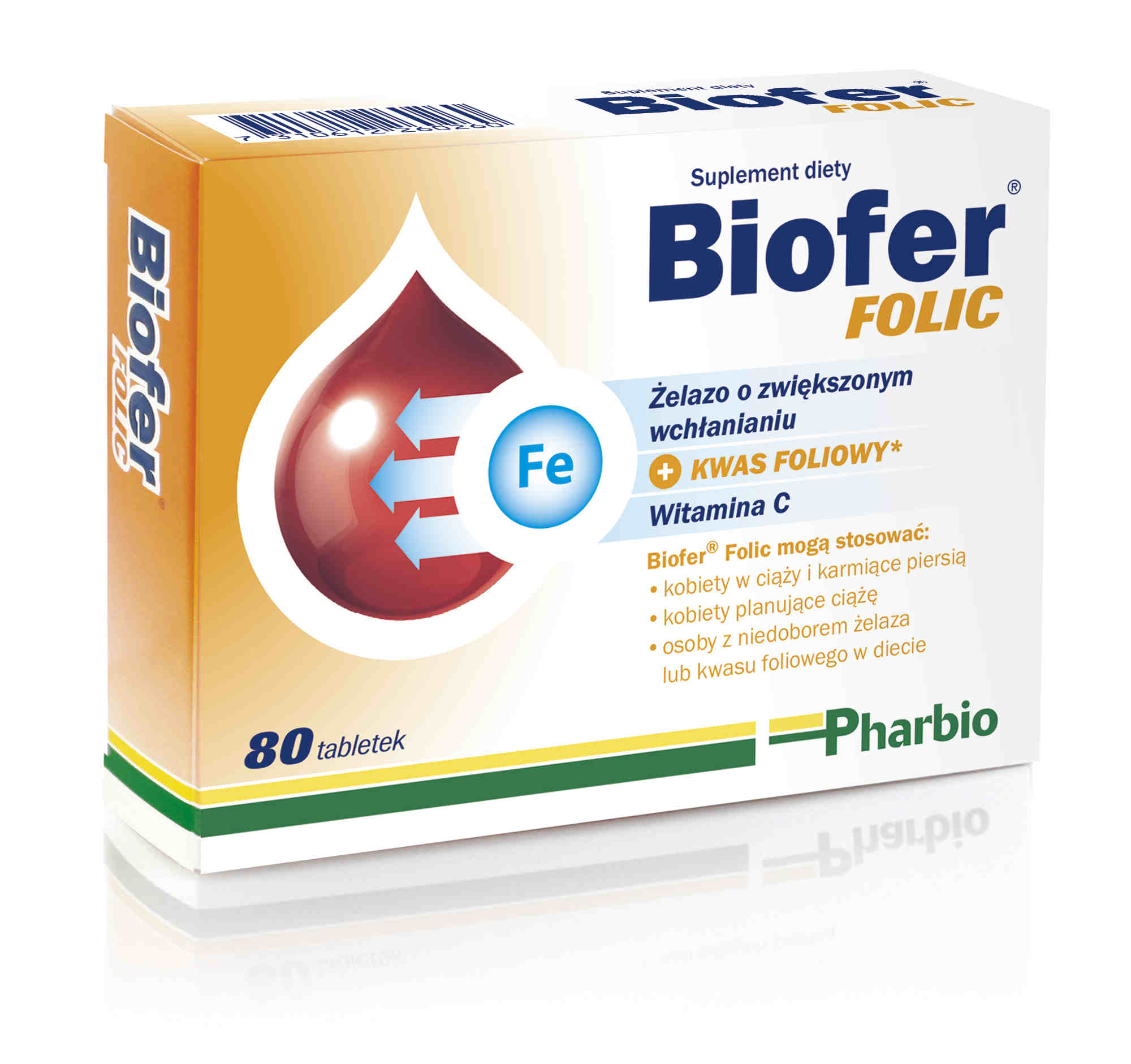 Biofer Folic 80 tabletek: ulotka, cena i opinie - Apteka Internetowa Oliwna
