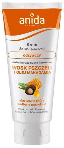 Anida krem do rąk i paznokci, odżywczy z woskiem pszczelim i olejem ...