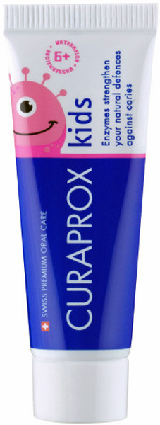 Curaprox Kids, pasta do zębów dla dzieci, z fluorem 1450 ppm, arbuzowa, od 6 roku życia, 60 ml ...