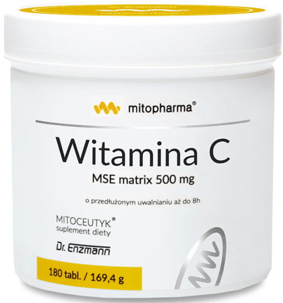 Mito-Pharma, Witamina C MSE matrix, 180 tabletek: ulotka, cena i opinie ...