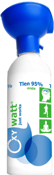 OXYwatt, przenośny inhalator tlenowy, 5 litrów, miętowy: ulotka, cena i ...